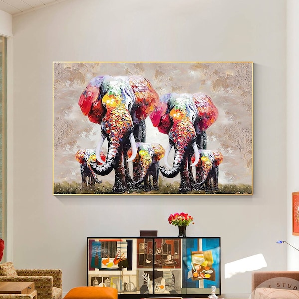 Elephant Framed Art - Etsy
