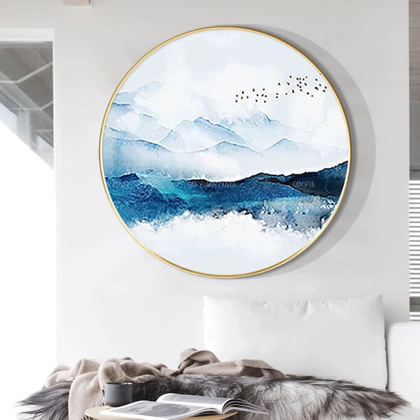 Round Canvas Art - Etsy Australia
