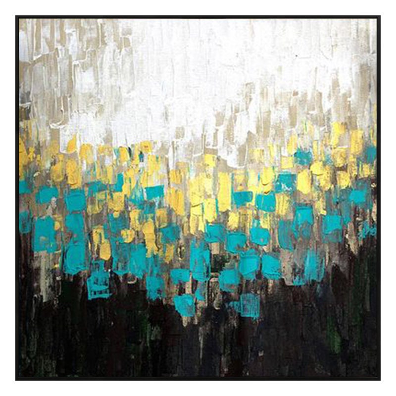 Abstract colorful Original Acrylic Painting On Canvas Extra | Etsy