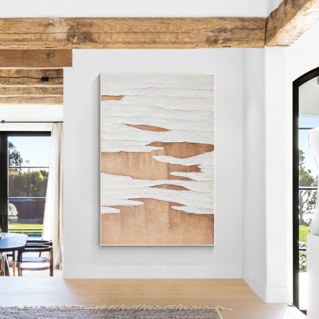 Earth Tone Art Texture Minimalist Wall Art, Original Minimalist ...