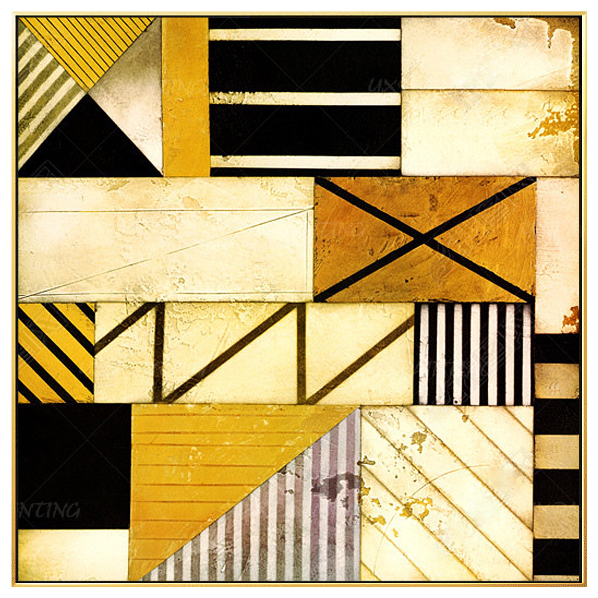 Geometric art Abstract Paintings On Canvas original acrylic | Etsy