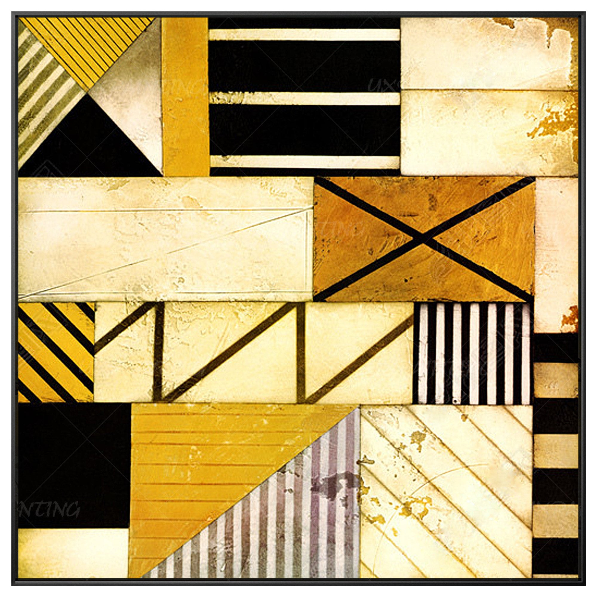 Geometric art Abstract Paintings On Canvas original acrylic | Etsy