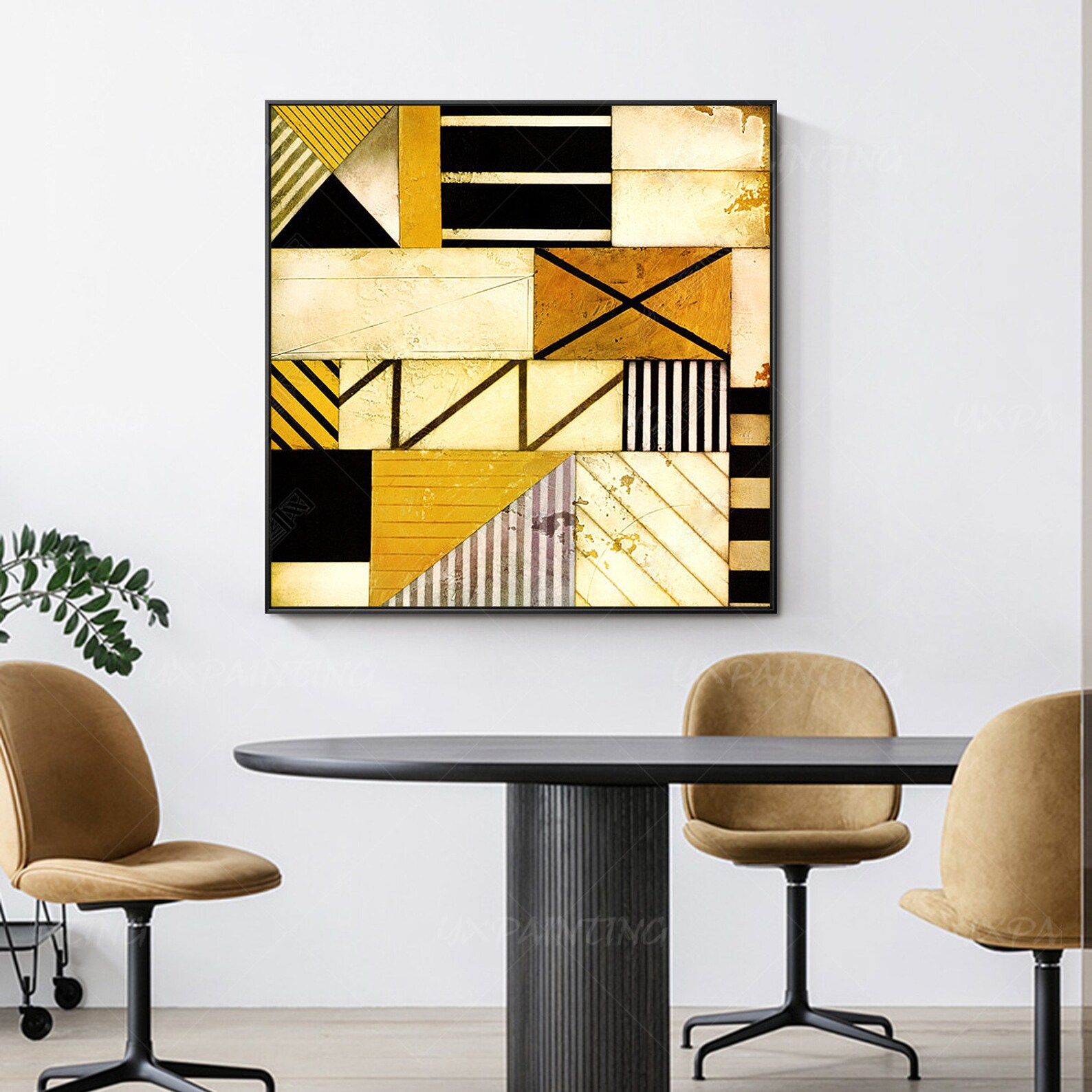 Geometric art Abstract Paintings On Canvas original acrylic | Etsy