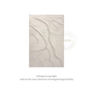 Cream Beige Abstract Ocean Painting Canvas, 3D Textured Art, Coastal ...