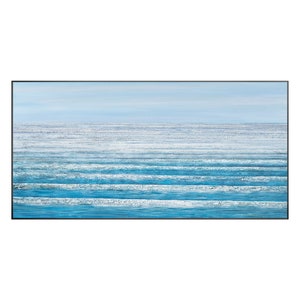 Blue Ocean Landscape Painting on Canvas Original, Seascape Painting ...
