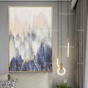 Gold Art Abstract Acrylic Paintings on Canvas Original Art - Etsy