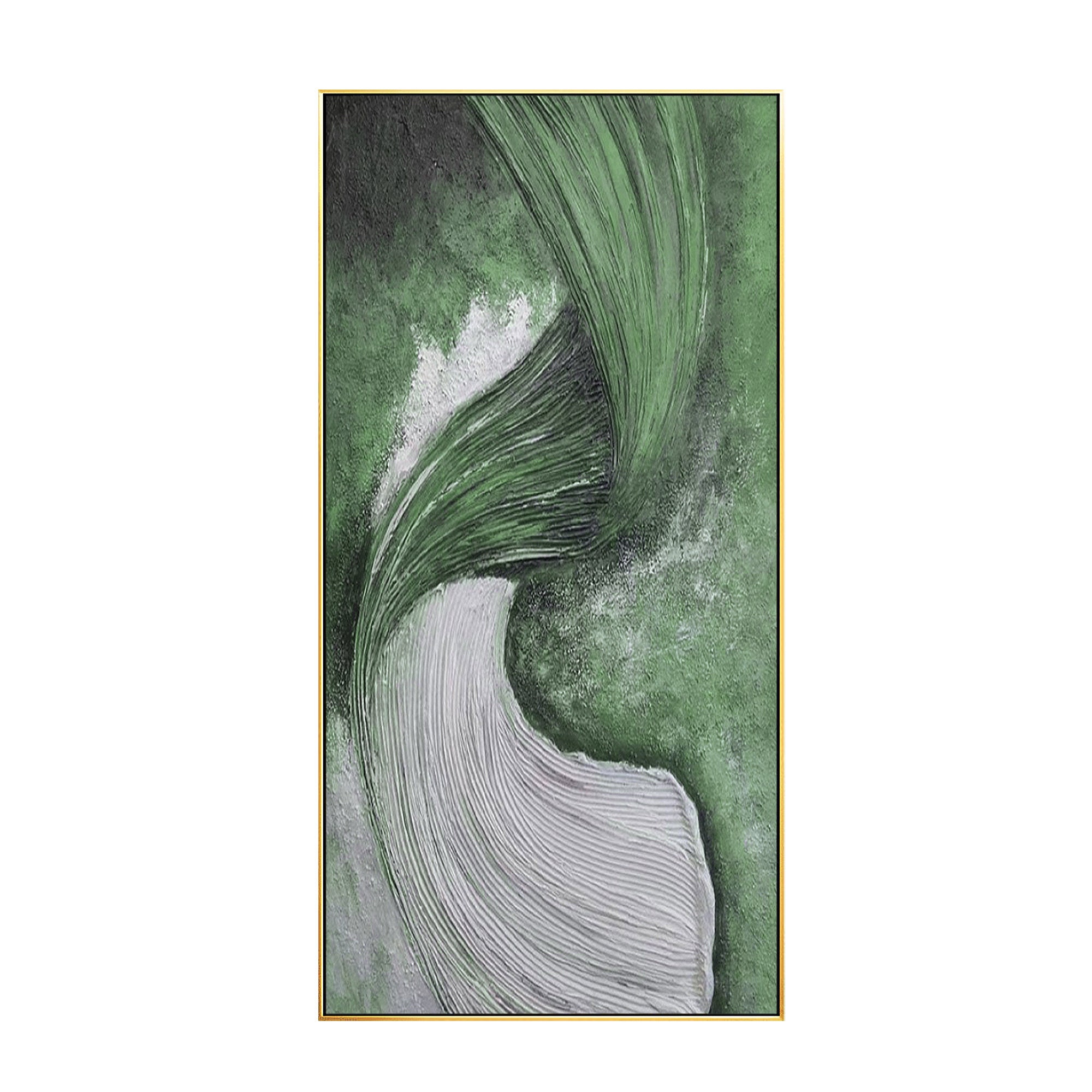 Sage Green Texture Wall Art Frame Landscape Painting on - Etsy