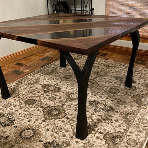 Steel Table Legs With Decorative Metal Scroll Gussets Set of 4 - Etsy