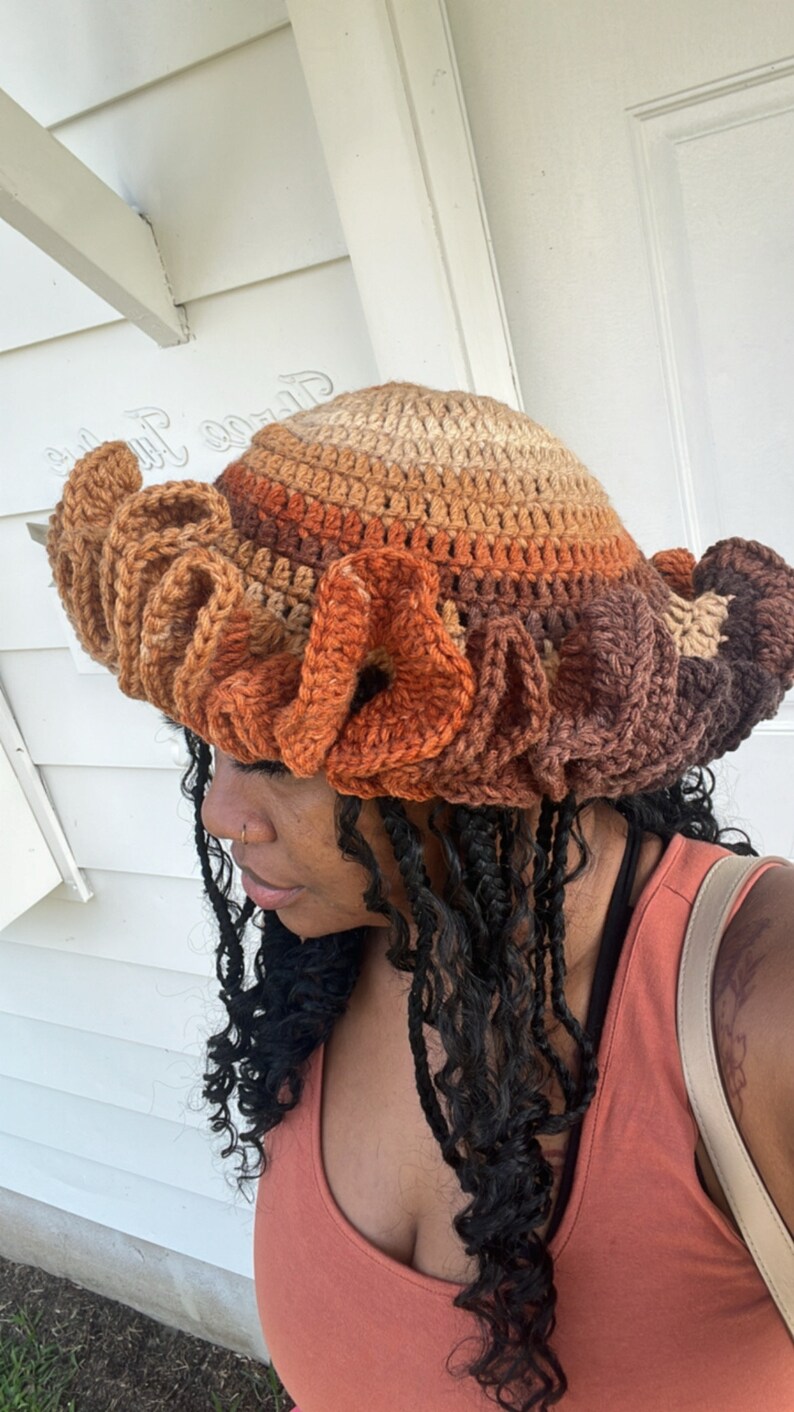 Ruffle Bucket Hat - Etsy