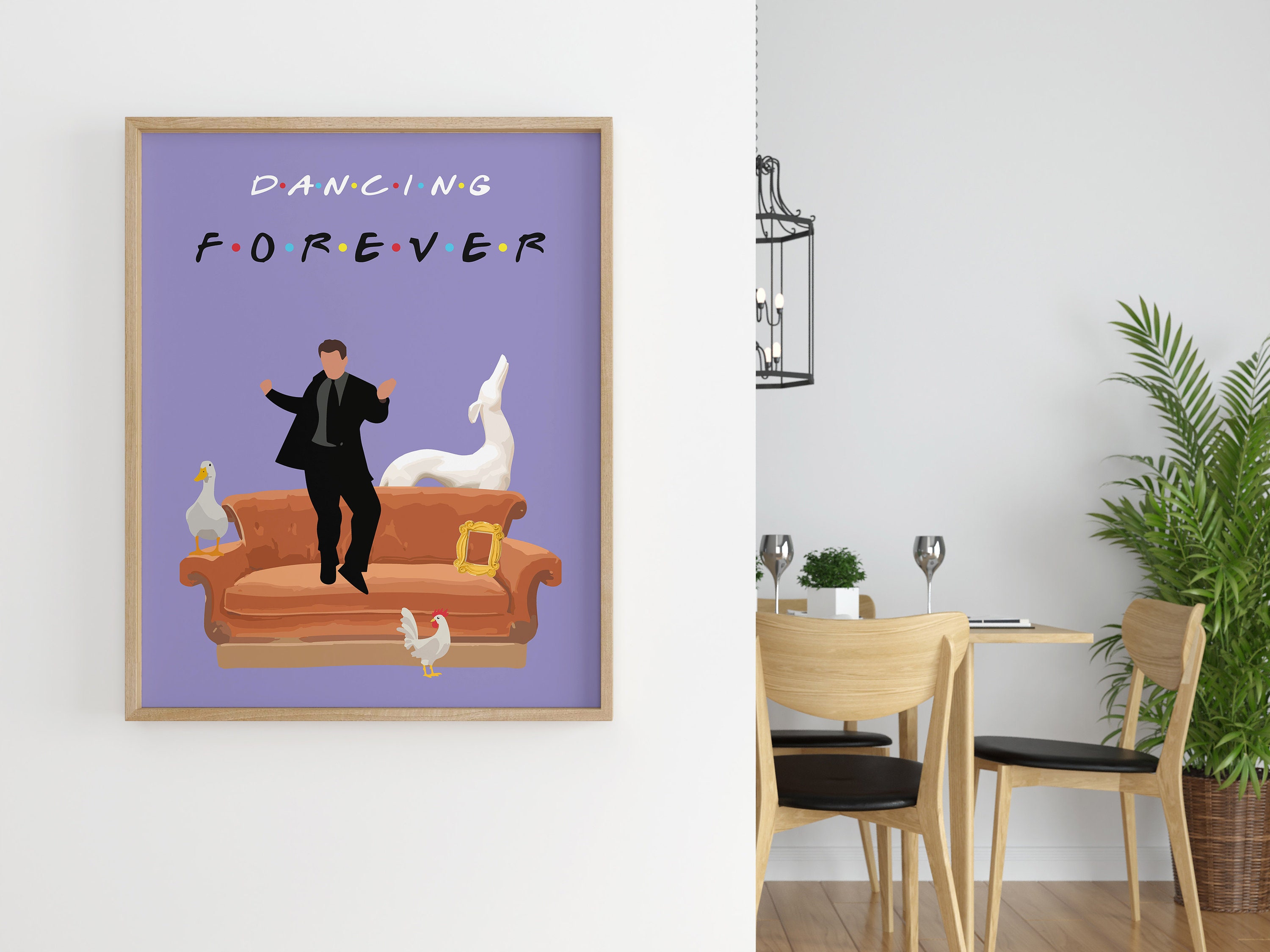 Tribute to Matthew Perry - Chandler Bing Dancing Forever - Poster sold ...