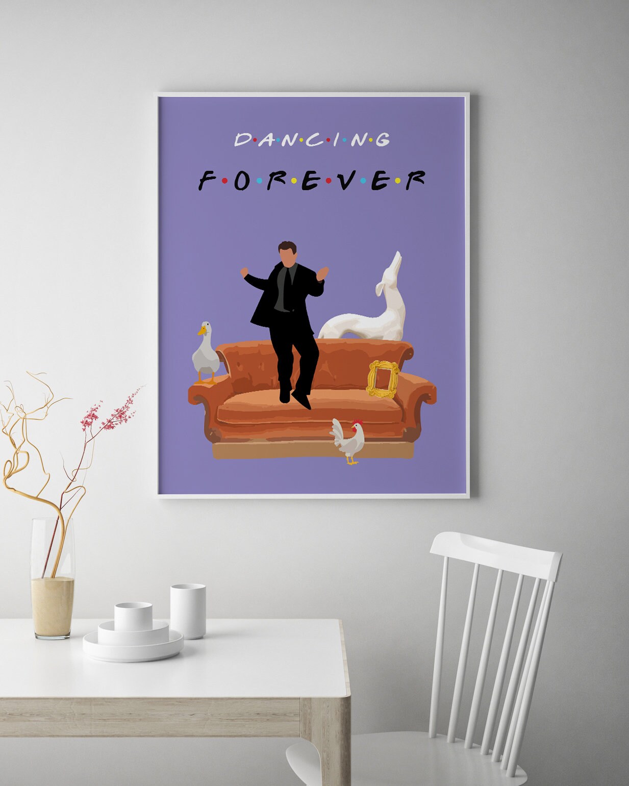 Tribute to Matthew Perry - Chandler Bing Dancing Forever - Poster sold ...