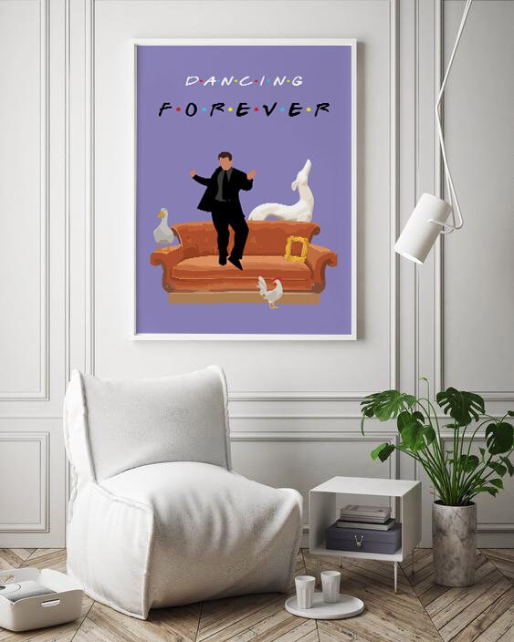 Tribute to Matthew Perry Chandler Bing Dancing Forever - Etsy