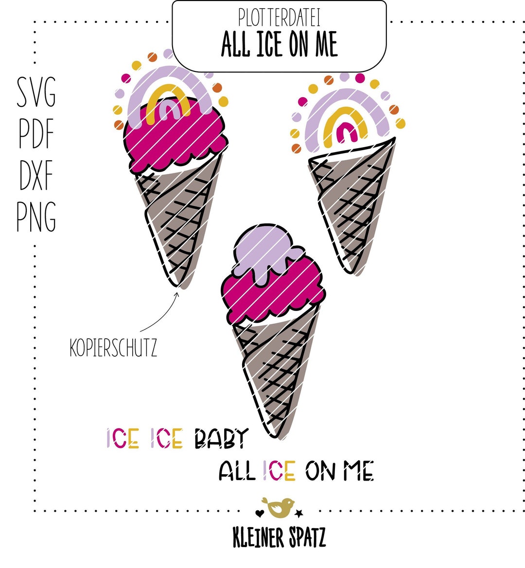 PLOTTER FILE All Ice on Me Ice Cream Summer Holiday Ice Cute Summer Svg ...