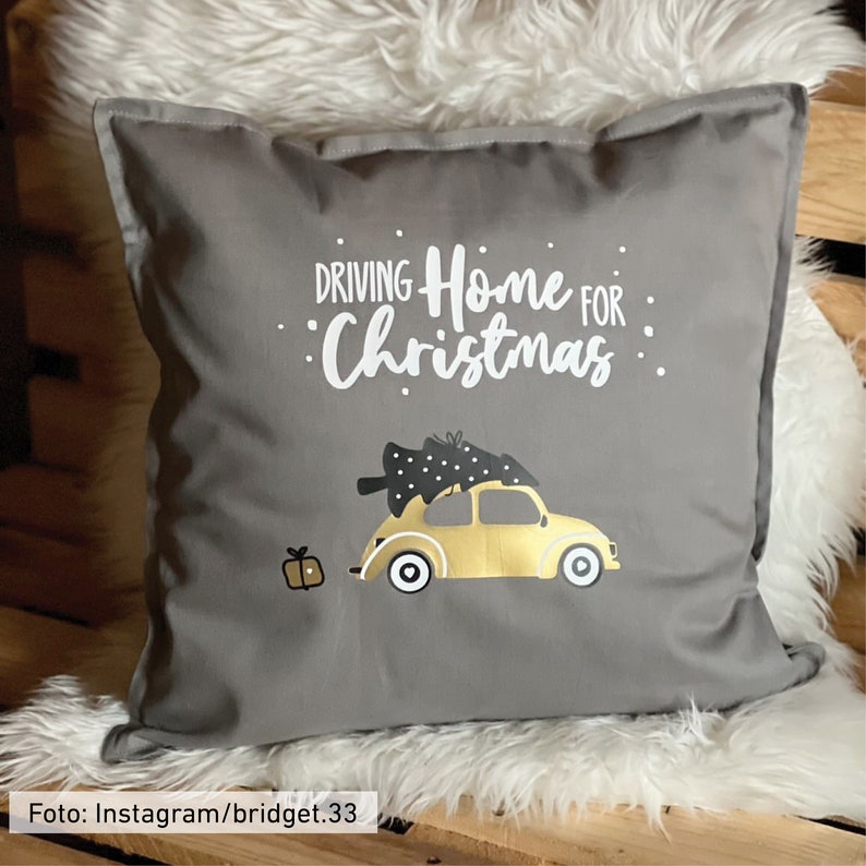 PLOTTERDATEI "DRIVING Home for CHRISTMAS" | Weihnachten | Käfer | Geschenke | Weihnachtsbaum ...