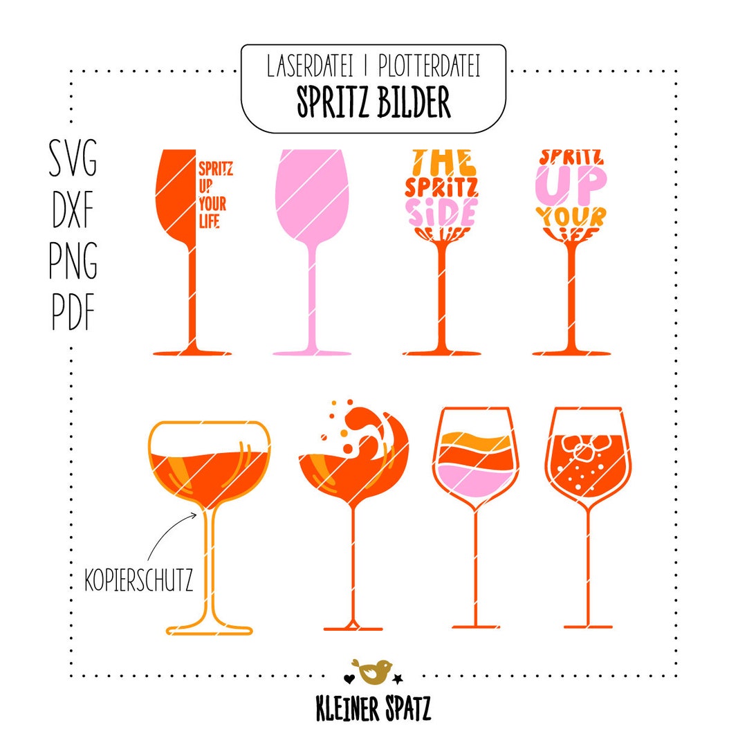 PLOTTER FILE SPRITZ | Drink | Celebrate | Birthday | Party | Enjoy ...
