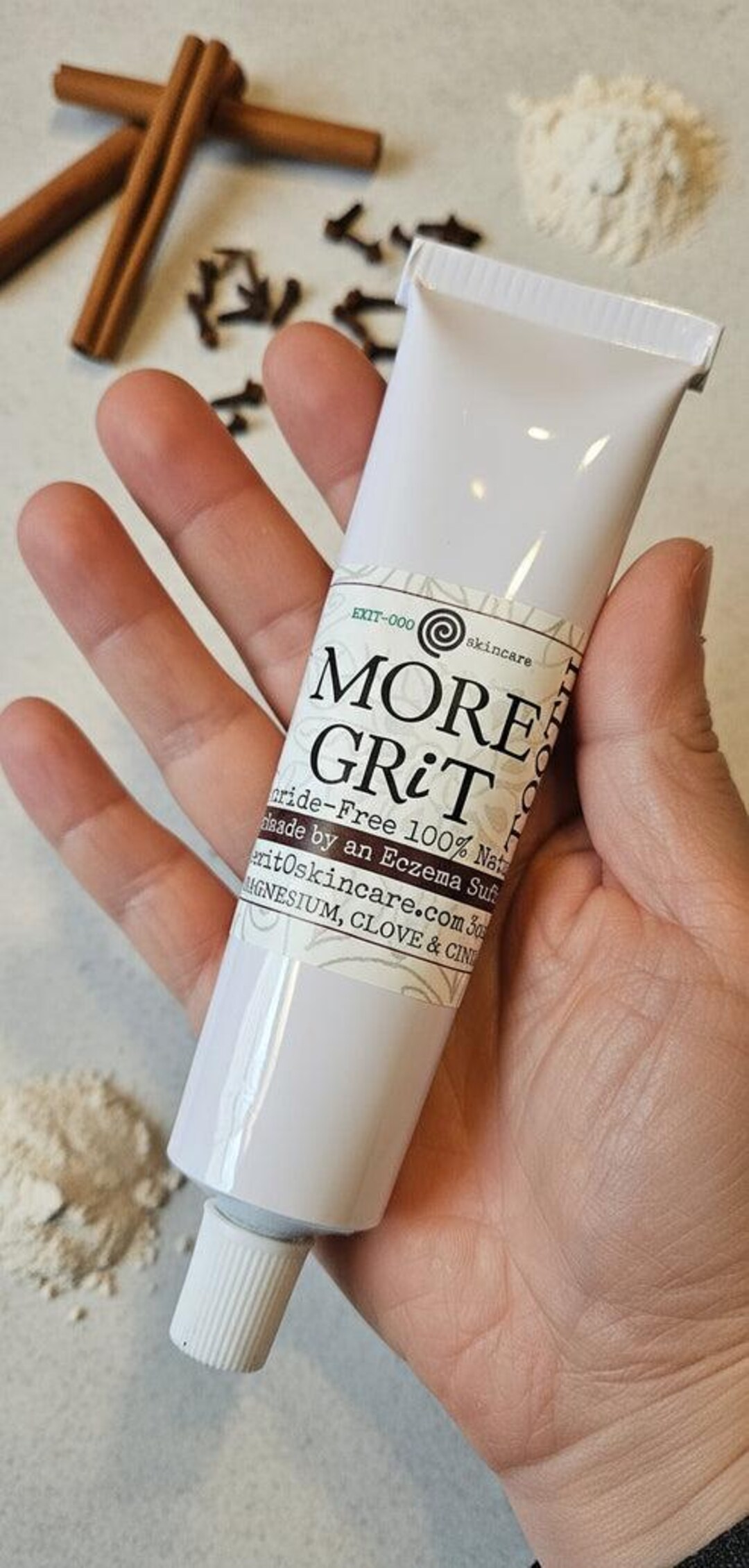 Teeth: More Grit Toothpaste (medium Grit) Clove Cinnamon - Etsy