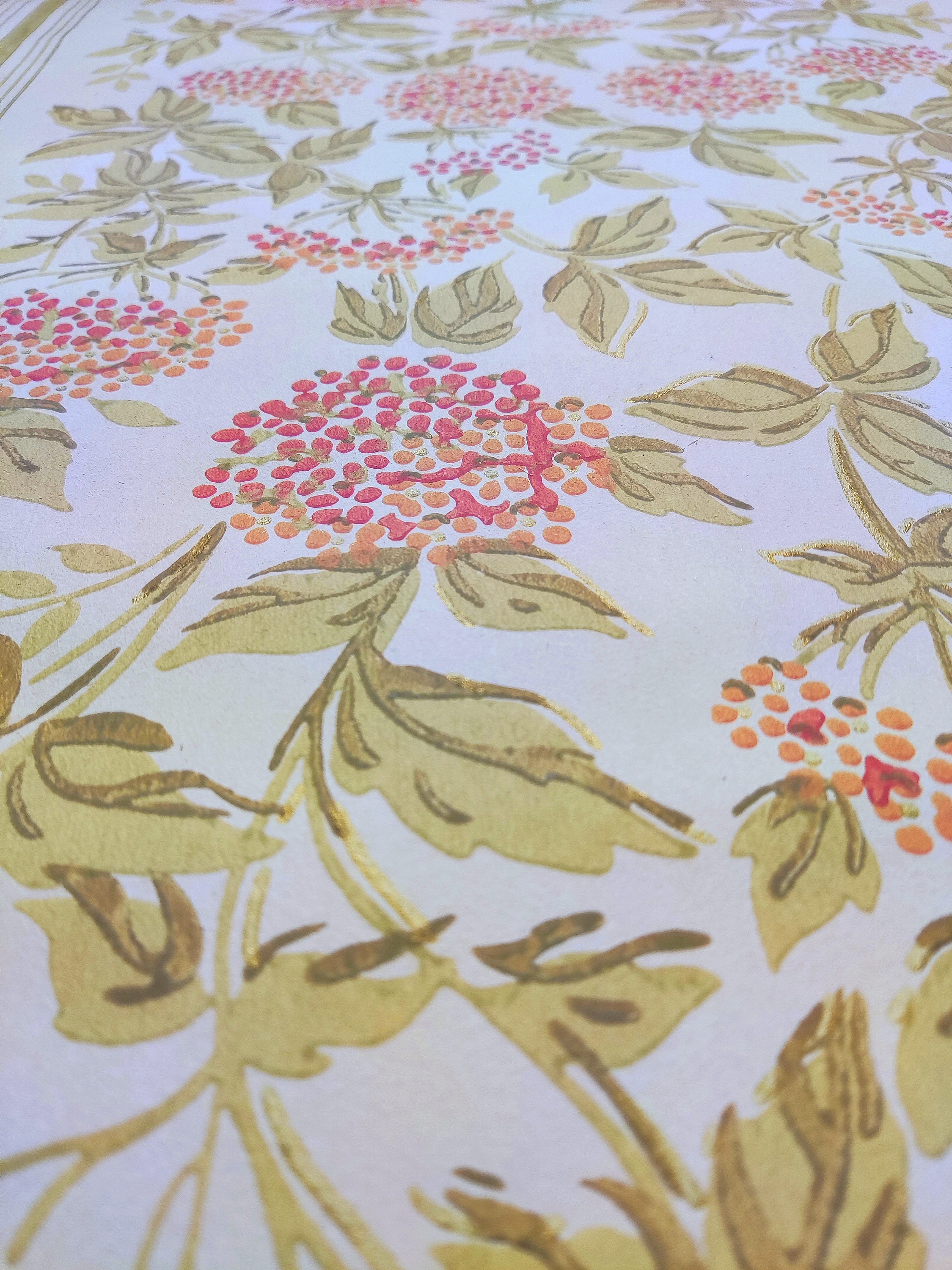 Rowan Art Old Retro Wallpaper USSR Sold by Yard - Etsy