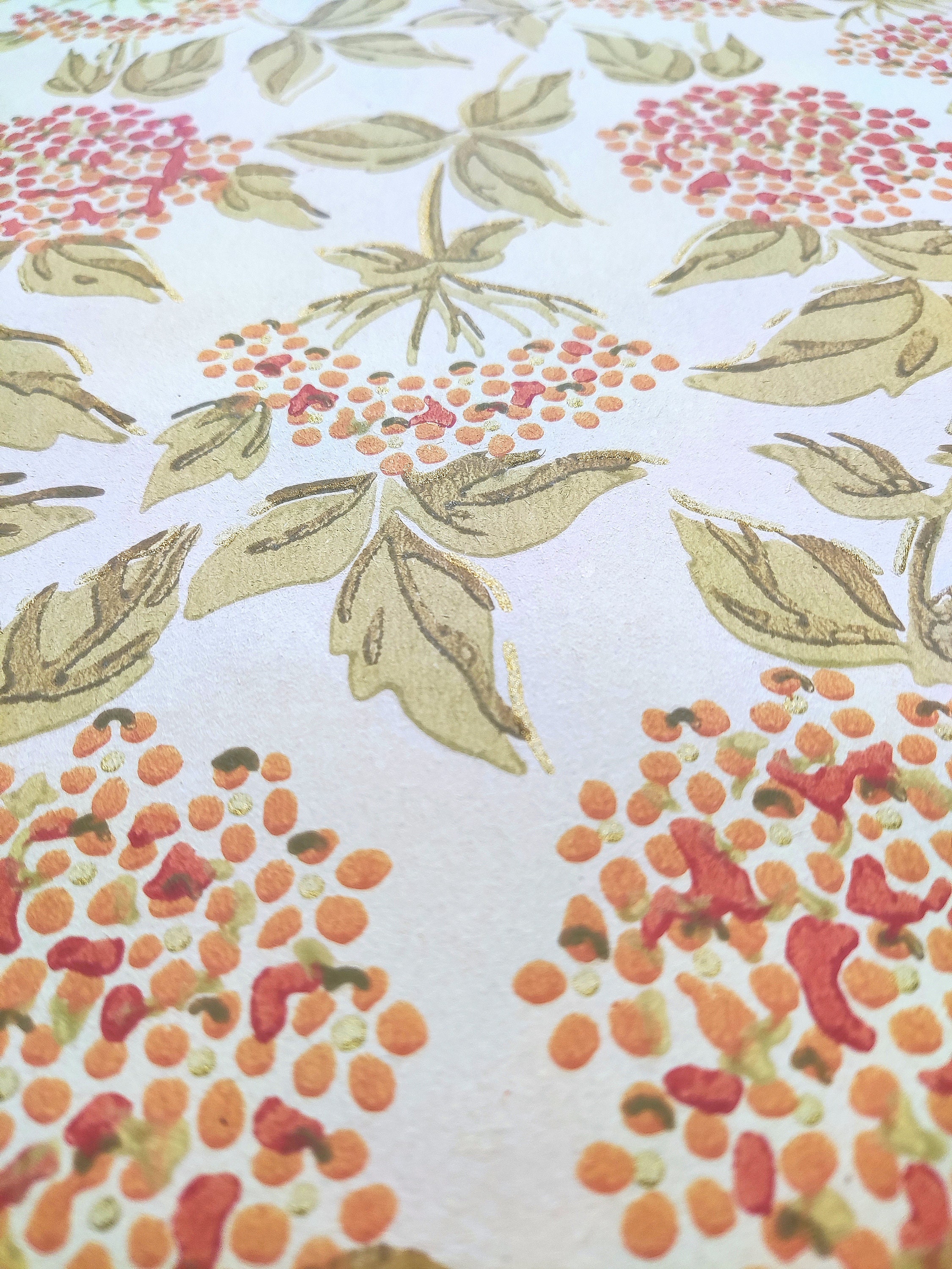 Rowan Art Old Retro Wallpaper USSR Sold by Yard - Etsy