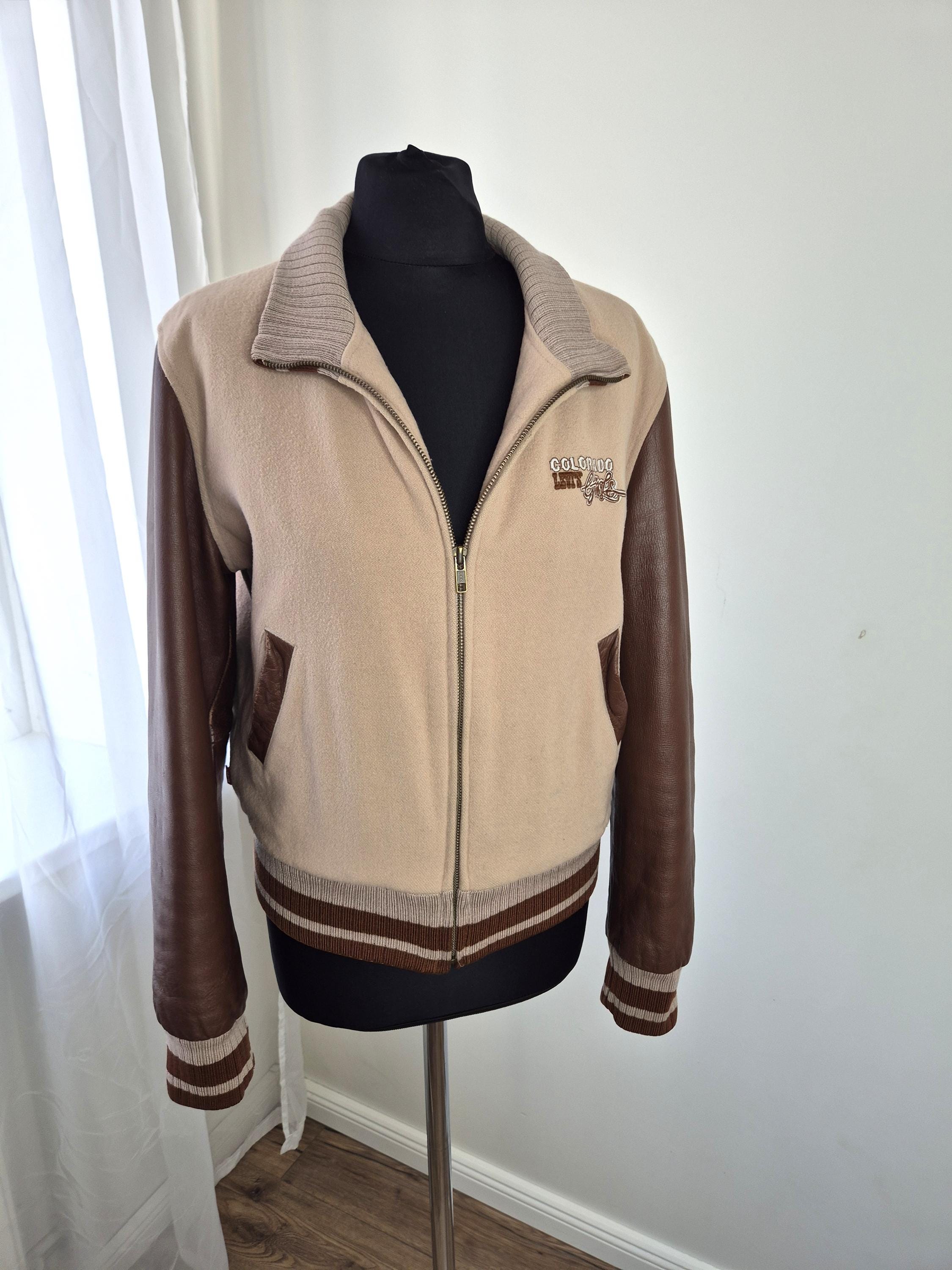 Levis Vintage Varsity Jacket Red Tab Medium Size Women Colorado Girls ...