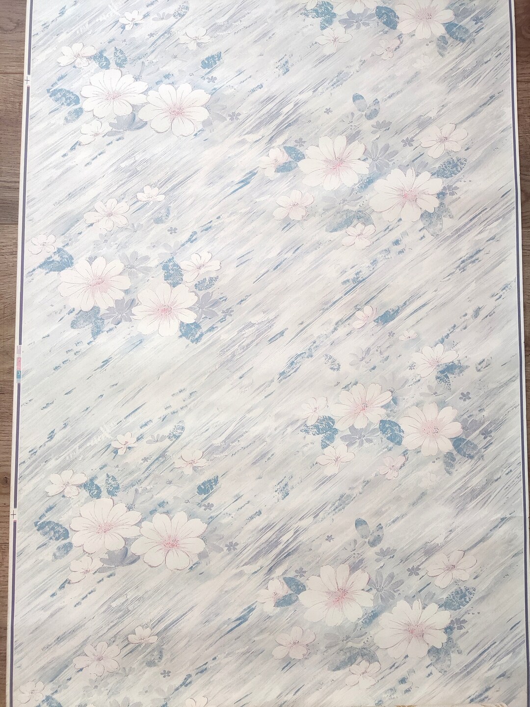 Vintage Retro Light Blue Wallpaper SOLD BY YARD - Etsy