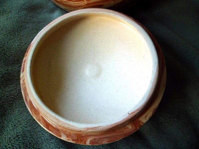 Emil Cahoy Pottery Soup Tureen Marblestone Casserole Colome - Etsy
