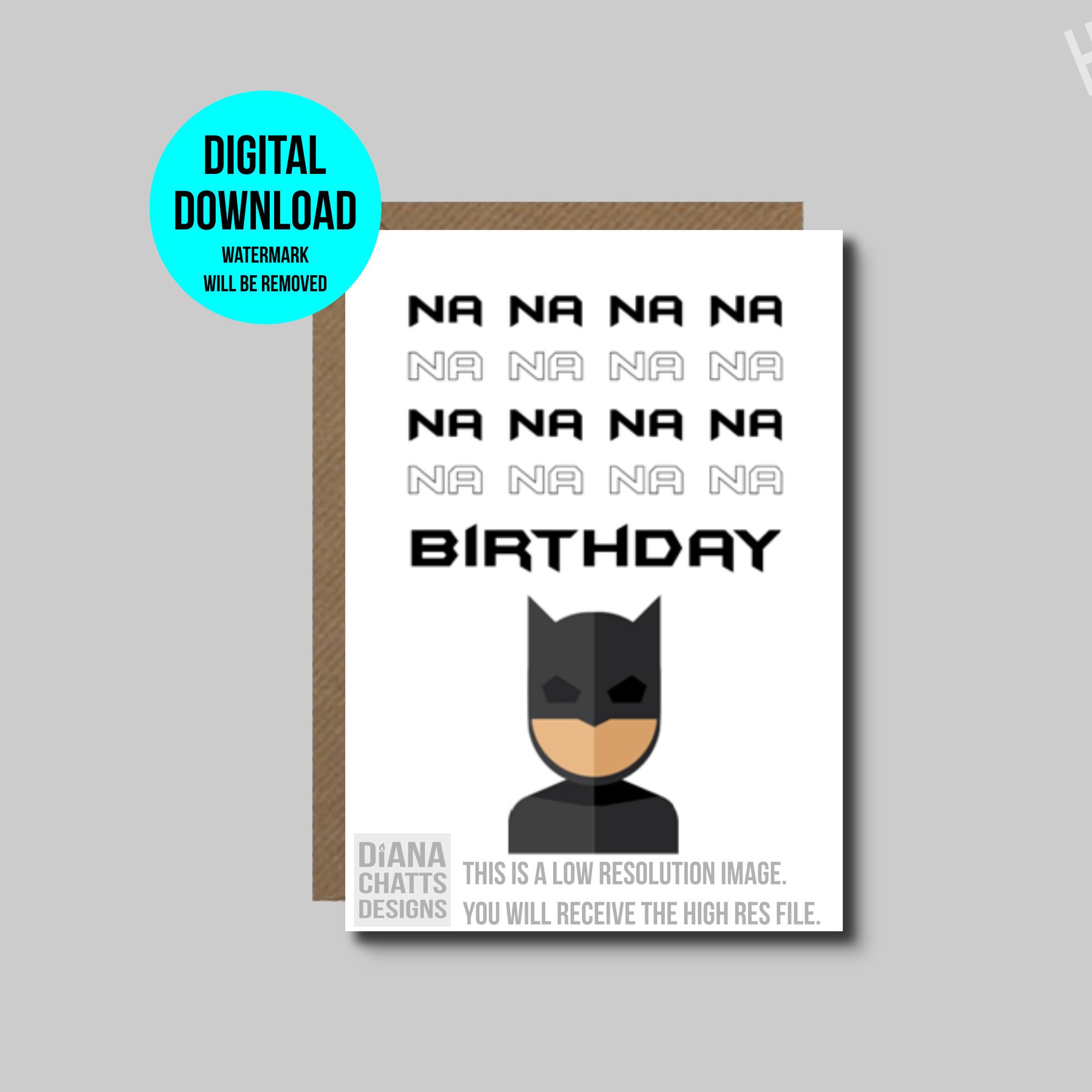 Batman Birthday Card Template - Mightyprintingdeals.com