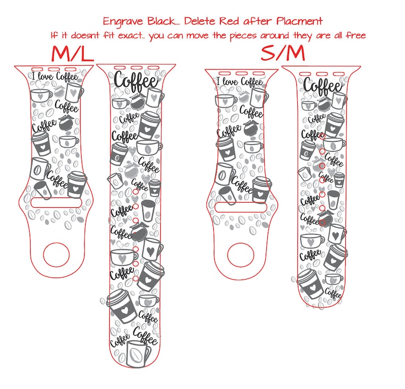 Watch Band File Laser Engrave Watch Band File - Coffee - Etsy