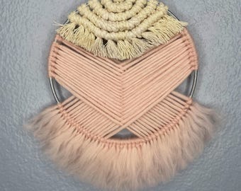 Macrame Wall Hanging | “dorothy” | Antique Peach Wall Hanging - Etsy