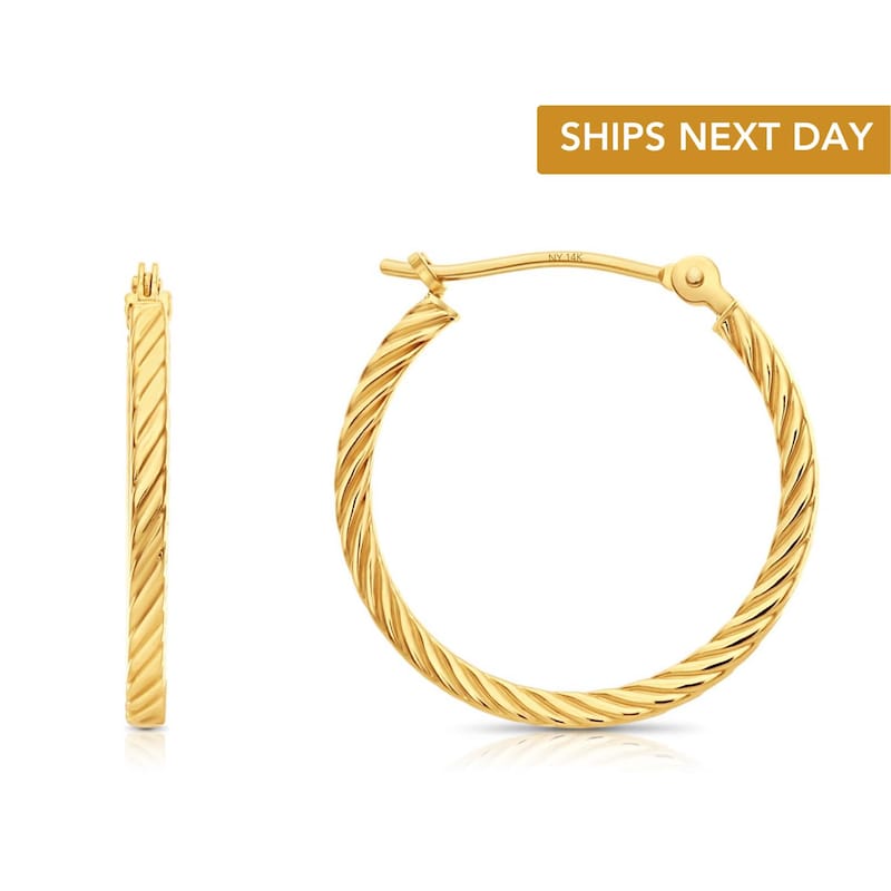 Large Square Gold Hoops - Etsy