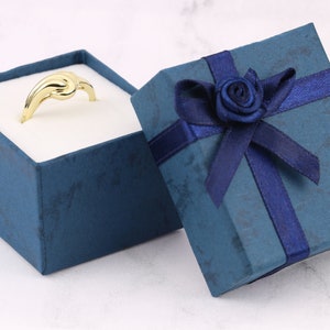 Ocean Wave Ring in Solid Sterling Silver, Beach Sea Summer Ring, Gold ...