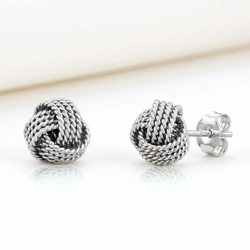925 Sterling Twist Earrings - Etsy