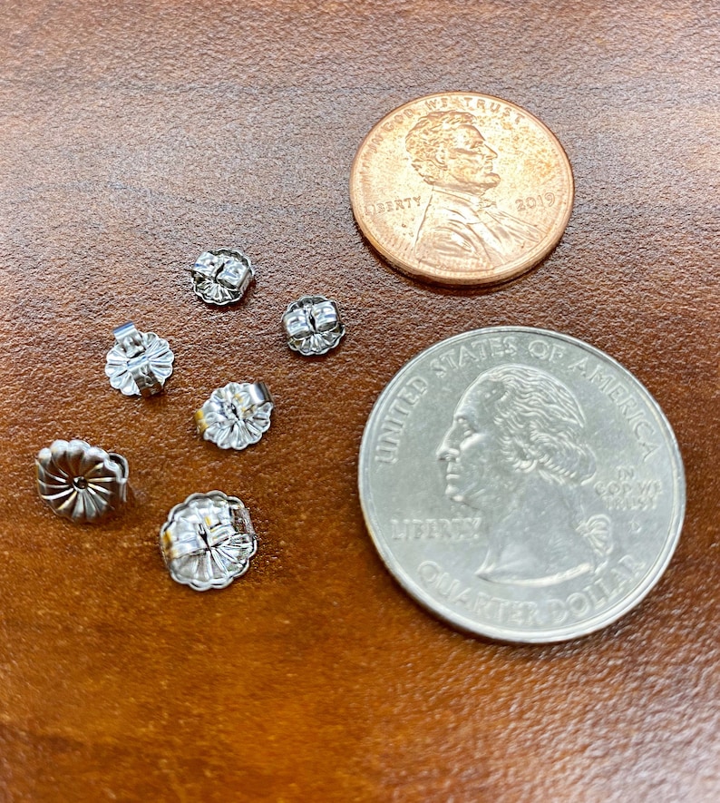 Solid 14K Gold Backings Super Comfortable Ear Nuts for - Etsy