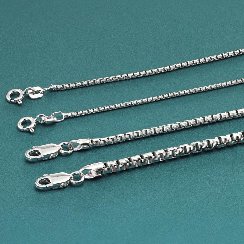 Silver Box Lock Bracelet - Etsy