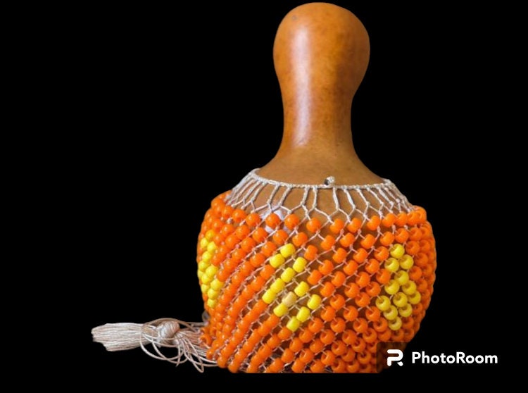 Shekere/ African Shaker/ Beaded Gourd Rattle - Etsy