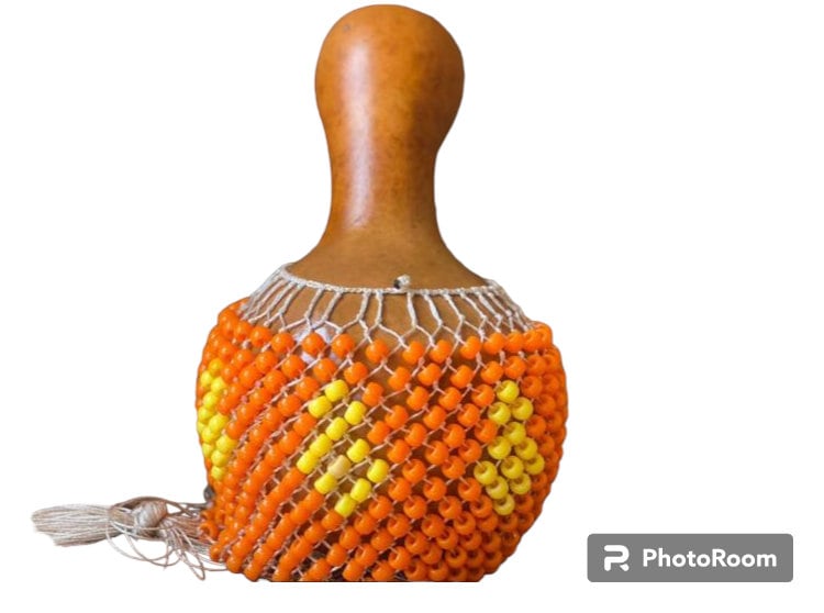 Shekere/ African Shaker/ Beaded Gourd Rattle - Etsy