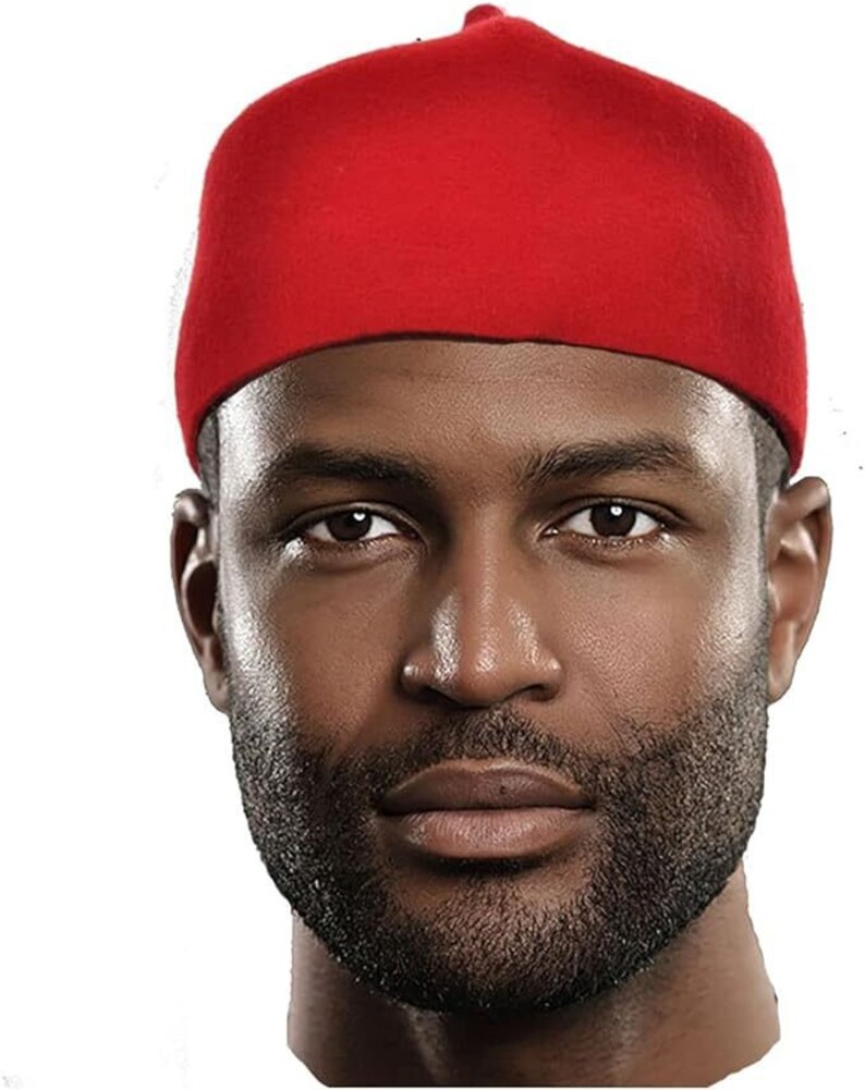 Red Igbo Chieftaincy Cap - Etsy
