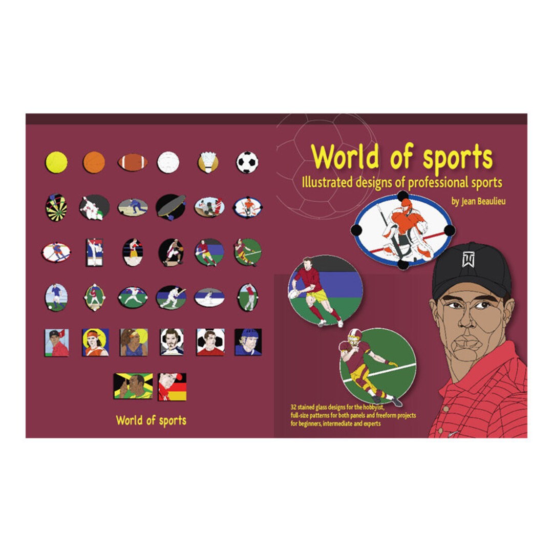Stained Glass Pattern Book Professional Sports - Etsy