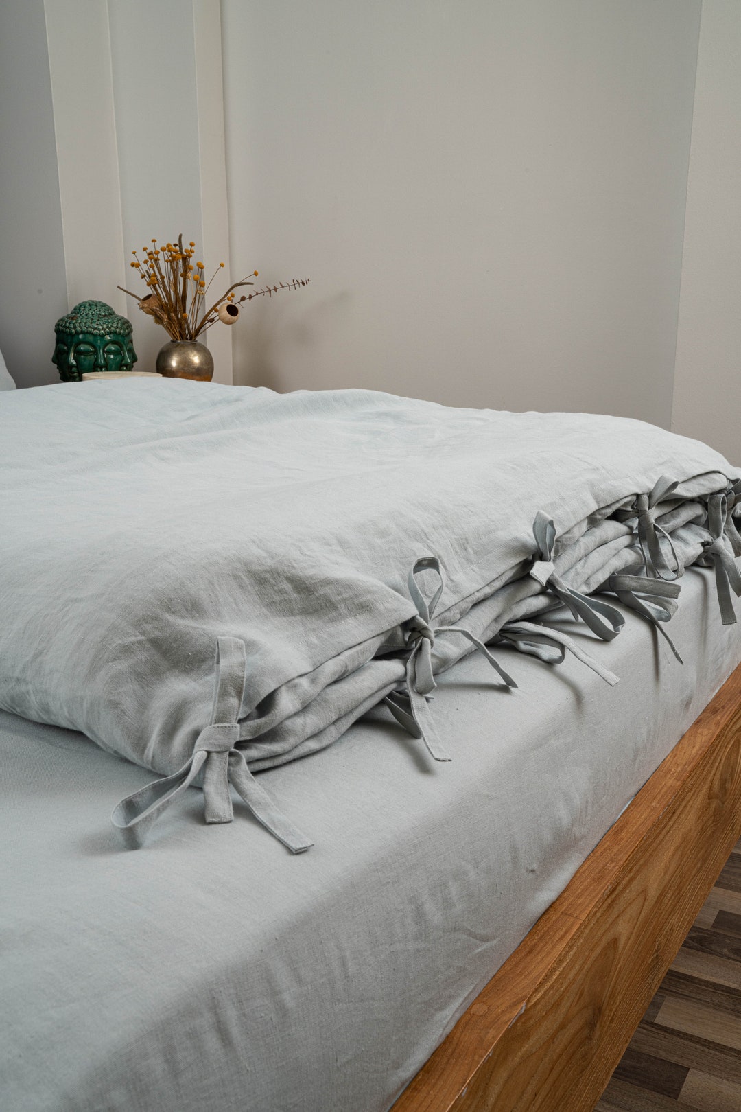 Sky Blue Linen Duvet Cover, European Flax, Stone Washed - Etsy