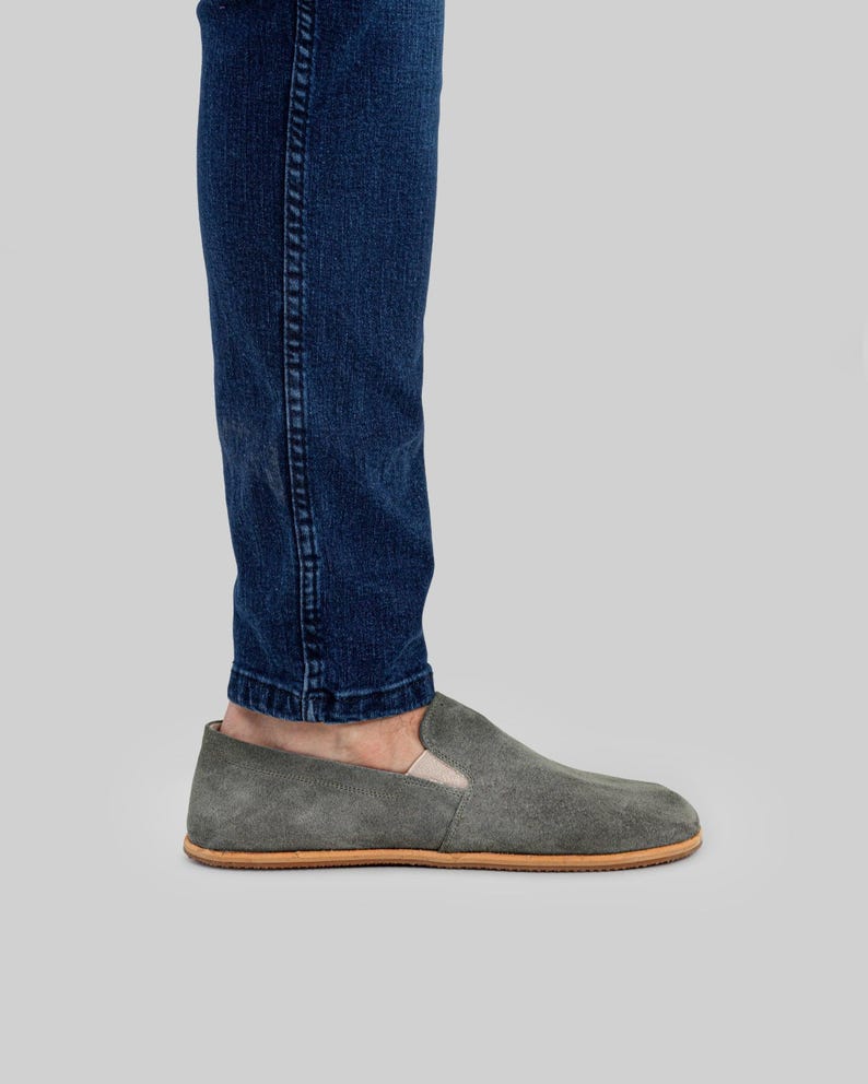 Barefoot Shoes Dark Artisan Wide Toe Box - Buffalo Leather Loafers ...