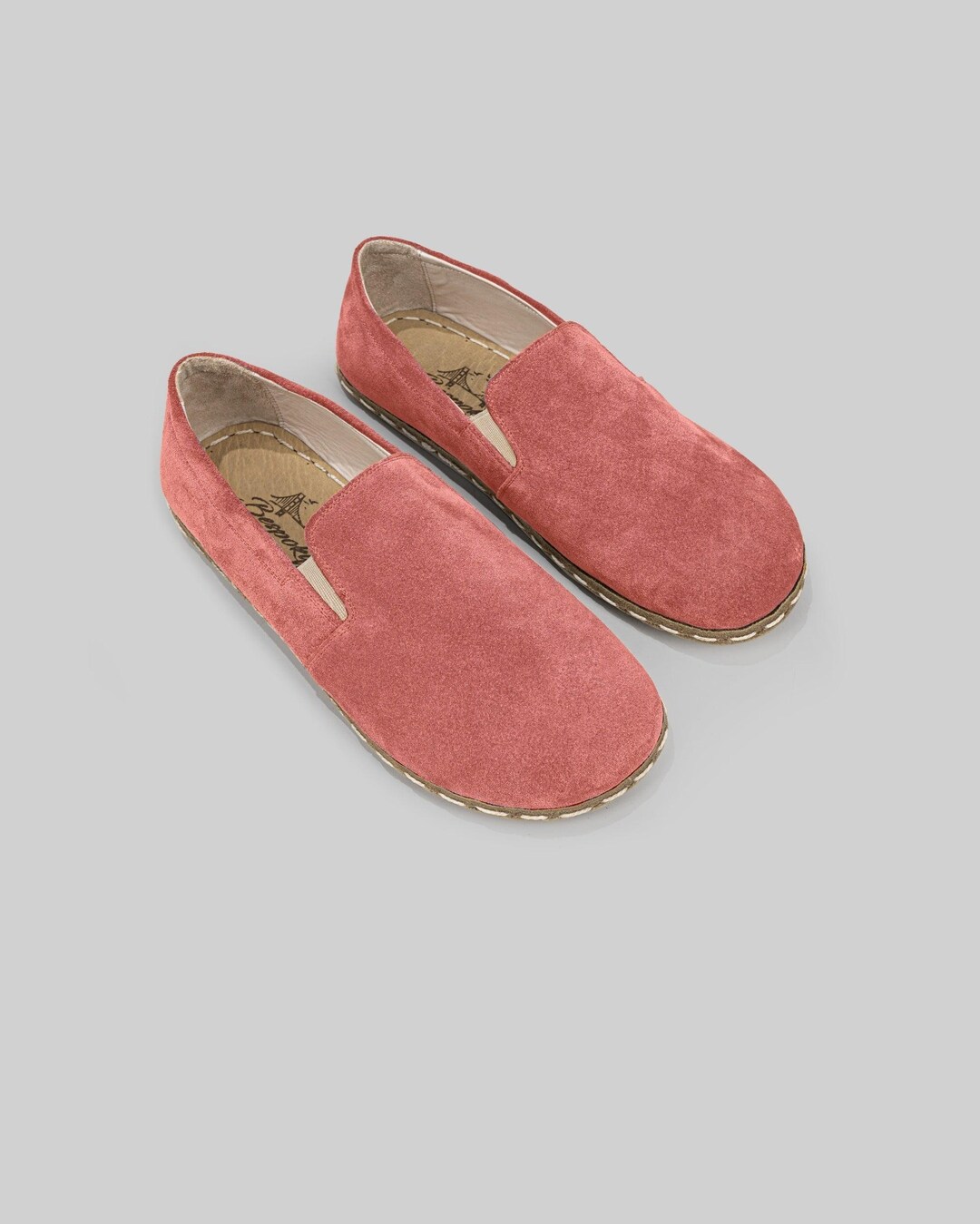Pink Color Artisan Barefoot Shoes - Natural Foot Posture - Vegetable ...