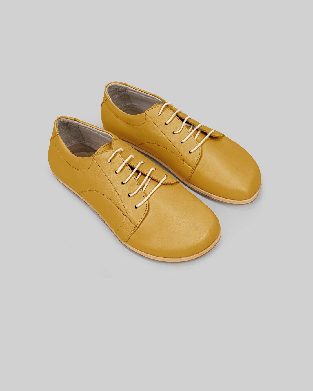 Mustard Yellow Color Artisan Handcrafted Genuine Leather Zero Drop ...