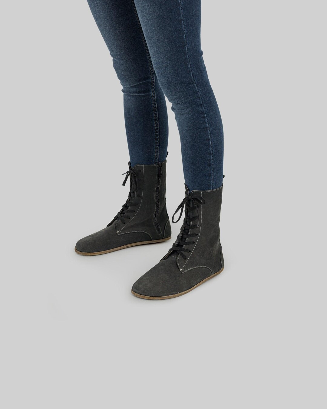 Barefoot Women’s Leather Boots, Wide Toe, Drum Dyed Finish (slip ...