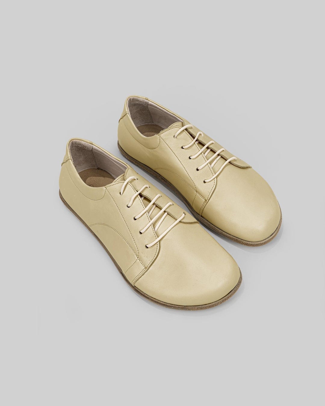 Wide Toe Box Sneakers: Lemon Yellow Artisan Leather, Handmade in Turkey ...