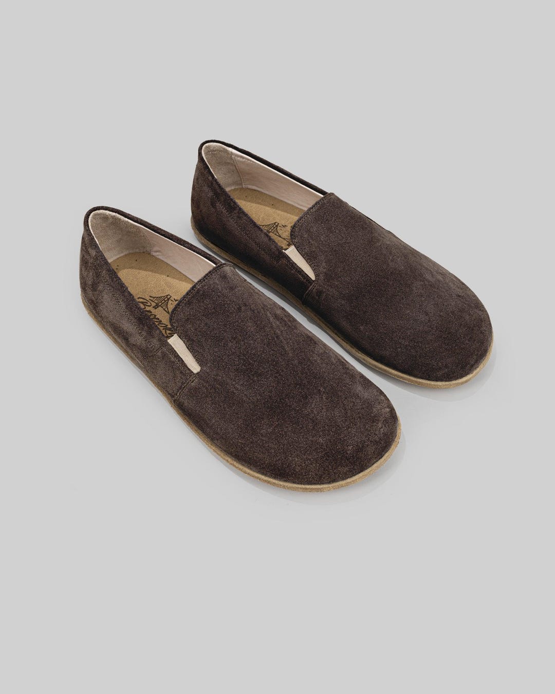 Barefoot Shoes Men Wide Toe Box Loafers: Brown Leather Minimalist ...