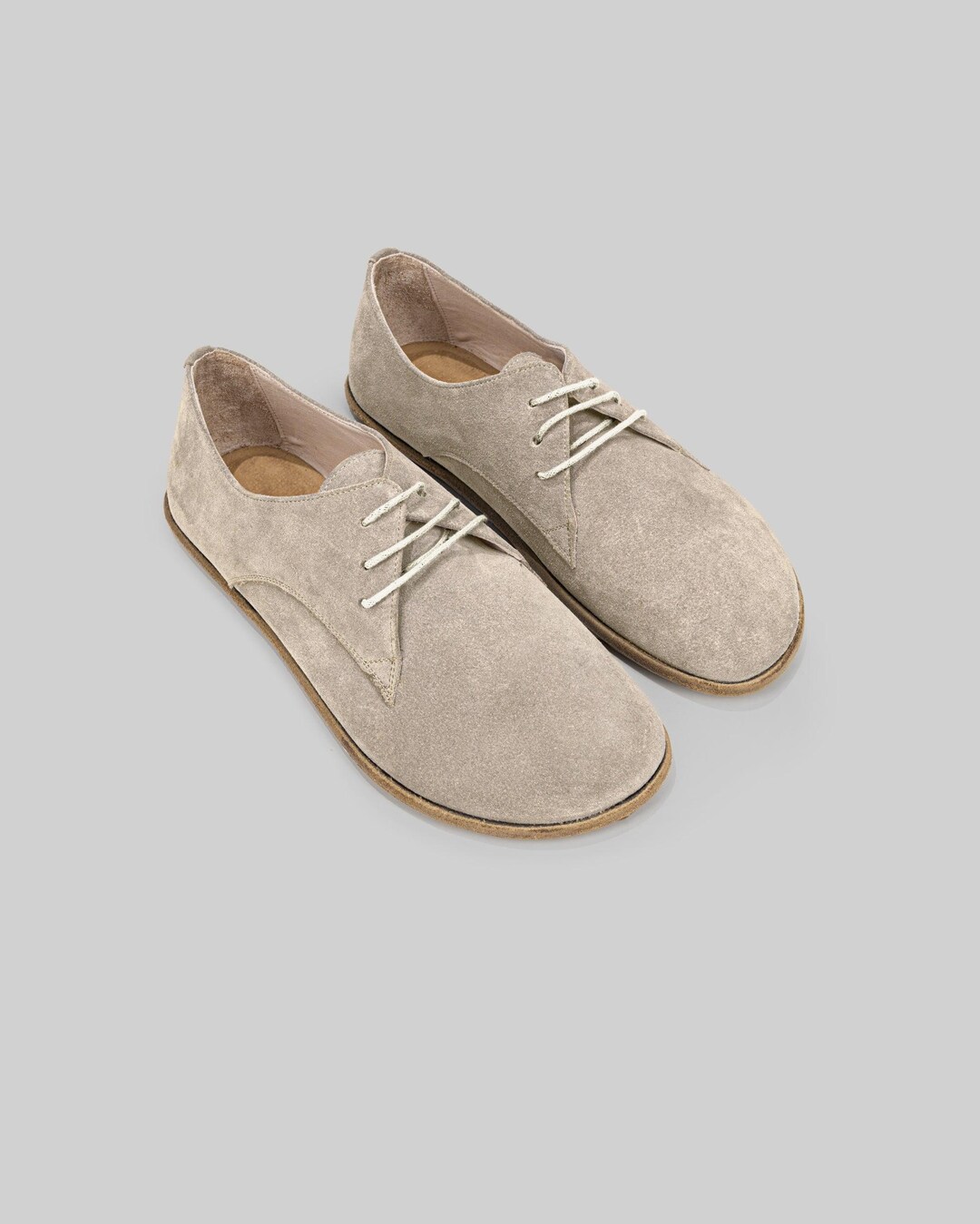 Men's Oxford Shoes: Handcrafted Suede - Wide Toe, Flexible Sole - Etsy