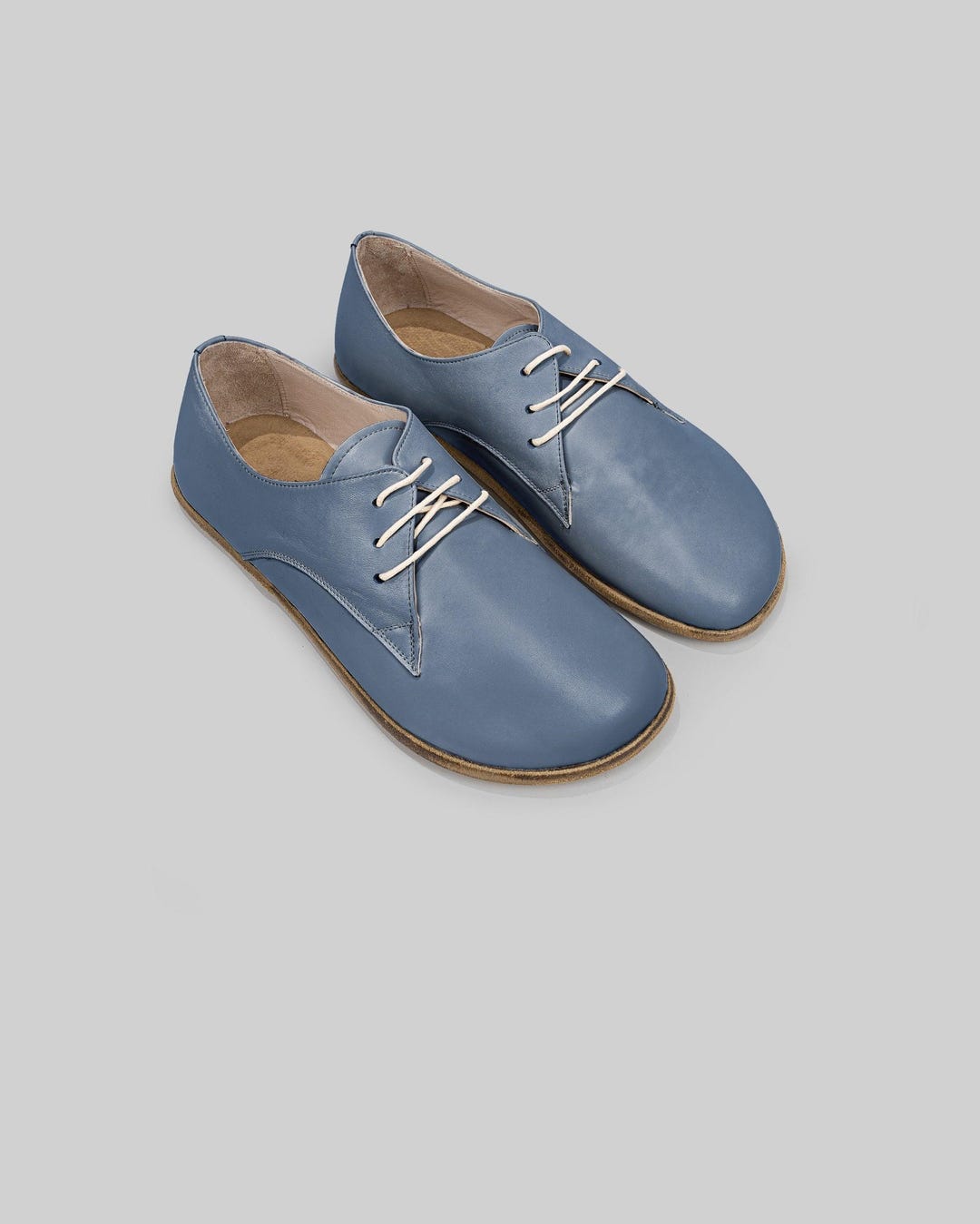 Jean Blue Color Oxford Shoes, Wide Toe Box, Flexible Sole (men’s Sizes ...