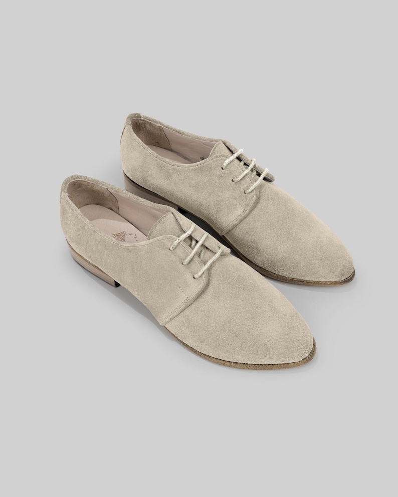 Cream Color Artisan Wide Toe Box Shoes - Handmade Buffalo Leather ...