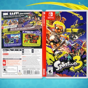 Splatoon 3 Reversible Cover Art: Insert / Case for Nintendo Switch (US ...