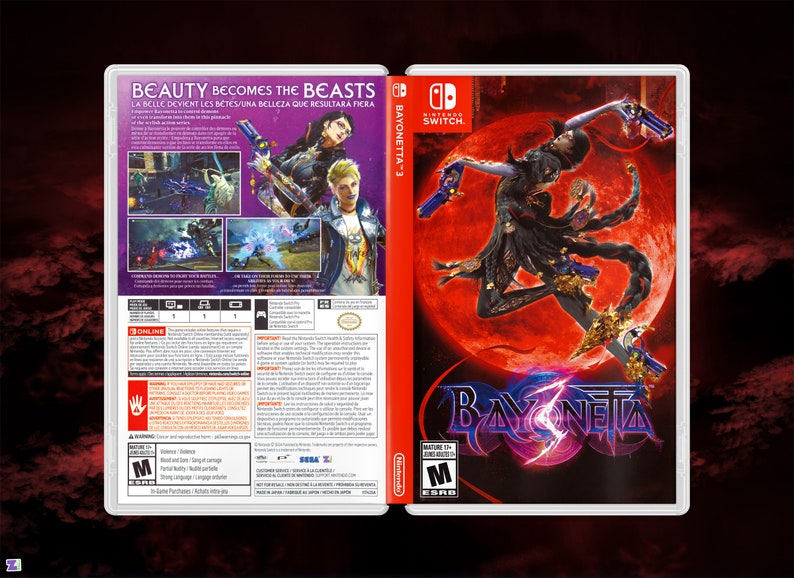 Bayonetta 3 Reversible Cover Art: Insert / Case for Nintendo - Etsy