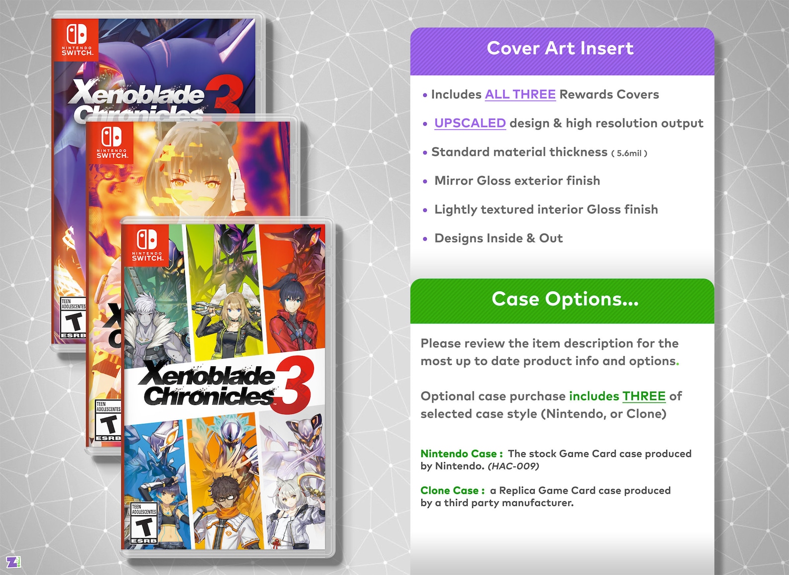 Xenoblade Chronicles 3: My Nintendo Rewards Cover Art Set (upscaled) - Etsy